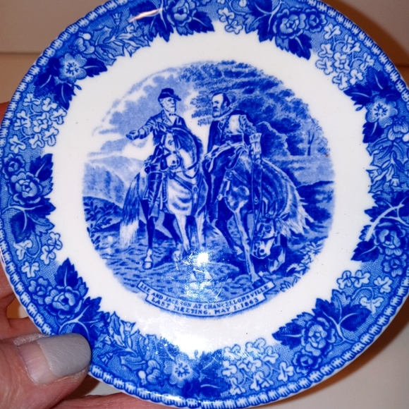 John Roth | Other | Adams Staffordshire Blue Collector Plate Lee ...